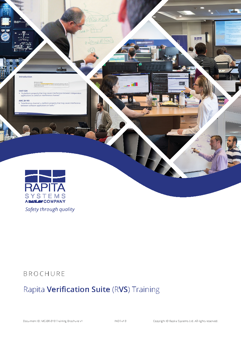 Rapita Verification Suite (RVS) Training Brochure | Rapita Systems Rapita Verification Suite (RVS) Training Brochure | Rapita Systems